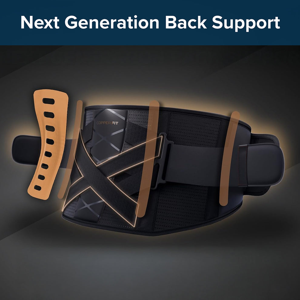 Copper Fit X Back – Premium Adjustable Back Support Belt