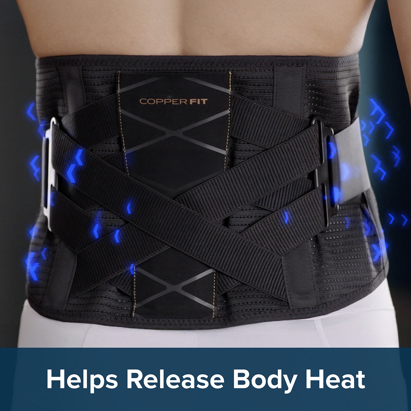 Copper Fit X Back – Premium Adjustable Back Support Belt